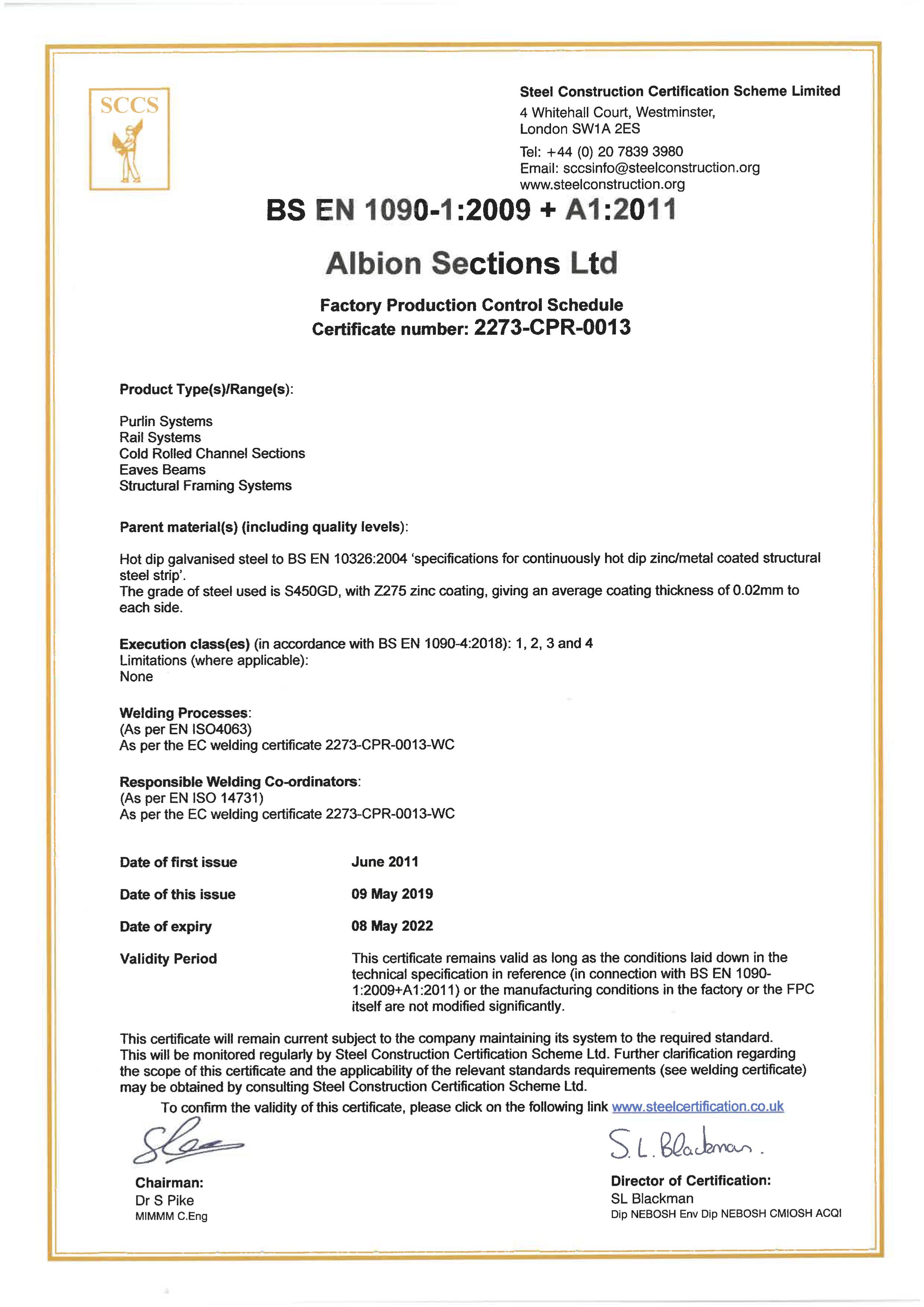 CE – Albion Sections